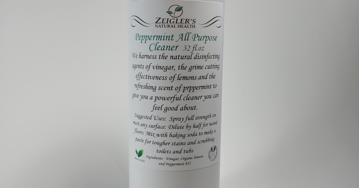 Peppermint All-Purpose Cleaner - 32 fl oz - Zeigler's Natural Health