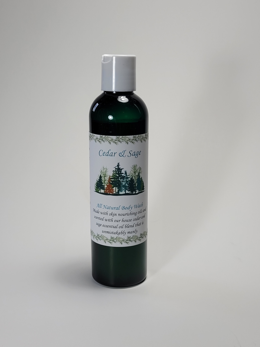 Cedar & Sage Body Wash - 8 or 16 oz - Zeigler's Natural Health