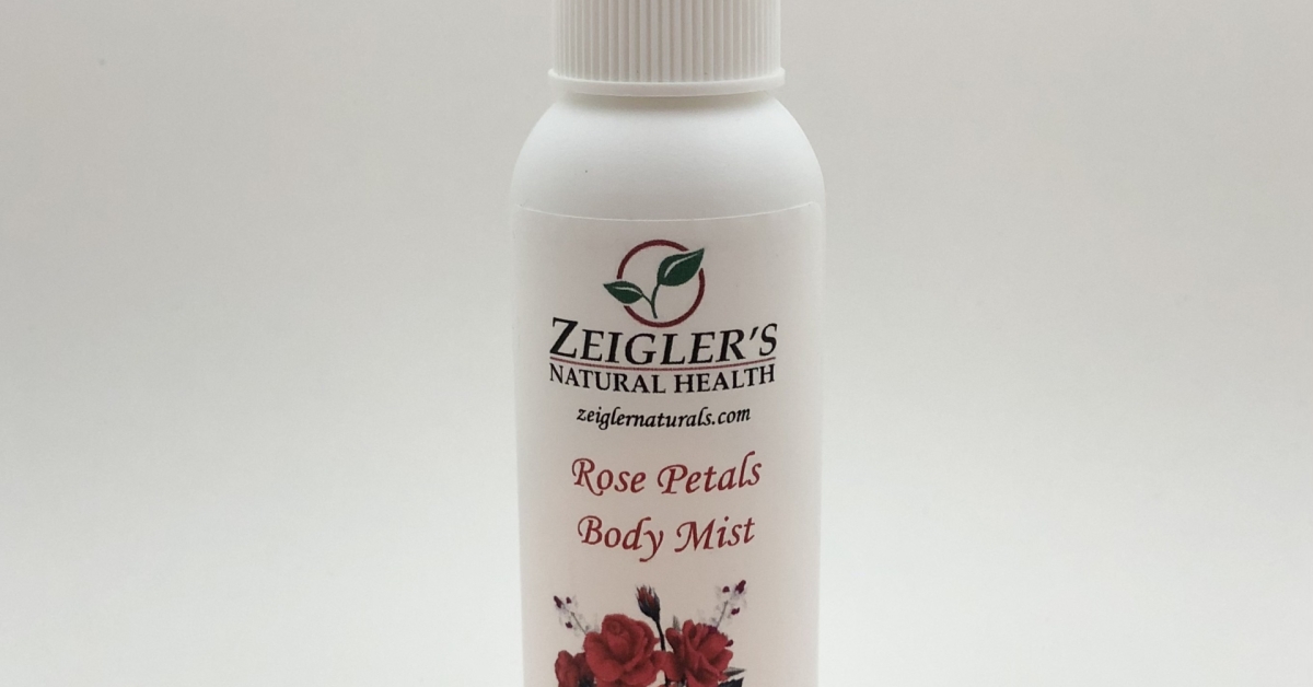 Zeigler's Rose Petals Body Mist - 4 oz - Zeigler's Natural Health