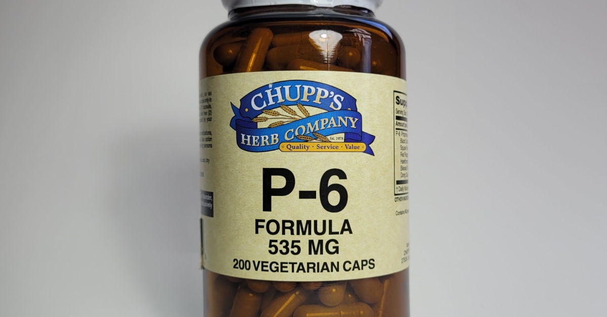 Chupp's Herbs P-6 Formula - 535 mg - 200 Vegetarian Capsules - Zeigler ...