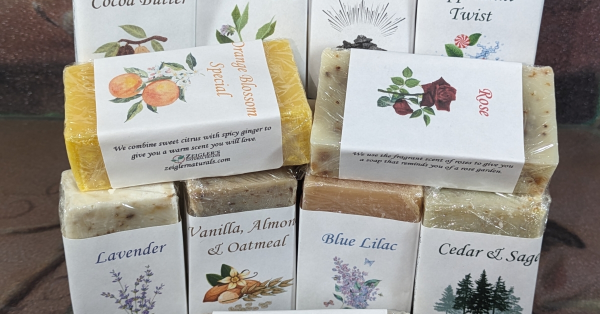 A Mix of Soap Bars - Specify order details at checkout in "Order Notes ...