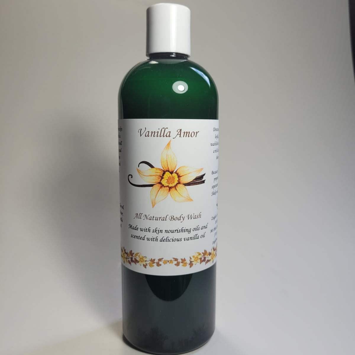 Vanilla Amor Body Wash — 8 or 16 oz - Zeigler's Natural Health